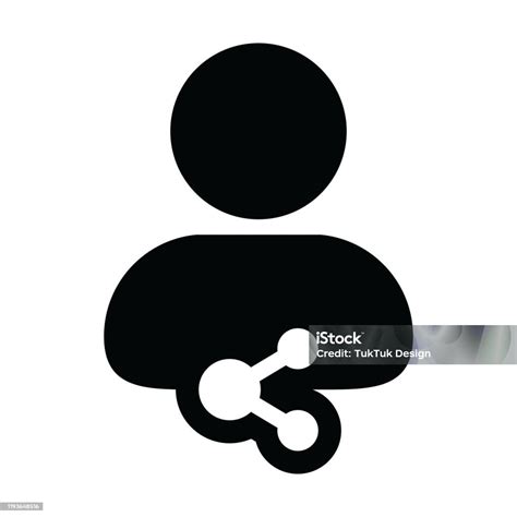 소셜 공유 아이콘 벡터 남성 프로필 아바타 기호와 네트워크 기호 에 문말 그림 Communications Director에 대한 스톡 벡터 아트 및 기타 이미지