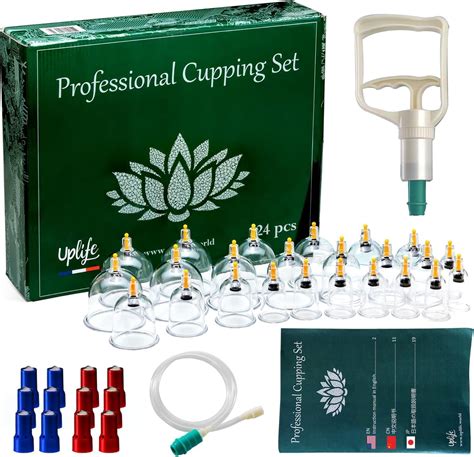 Uplife Cupping Set For Massage Therapy 24 Cupping Therapy Cups