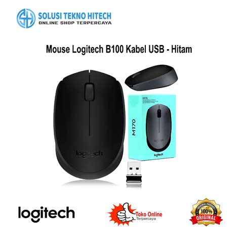 Jual Mouse Wireless Logitech M170 Original Hitam Shopee Indonesia