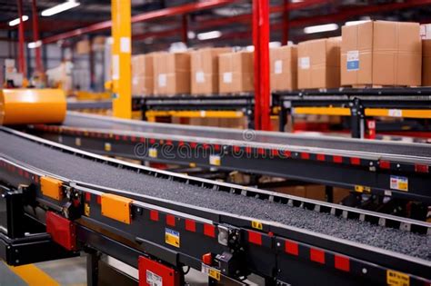 Automated Conveyor Belt Sorting Mechanism In A Logistics Center Automatic Engineering Solution