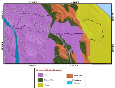 Geomorphological Features Of The Study Area Download Scientific Diagram