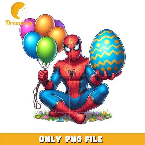 Spiderman Character Easter Eggs Png Easter Day Png Marvel Png Dreamsvg Store
