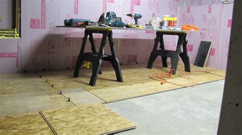 The Glassman House Basement Subfloor