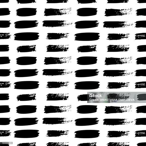 그런 지 브러쉬 스트로크 원활한 패턴 잉크로 그려진 추상적인 텍스처 핸드 벡터 흑백 스칸디나비아 배경 검은색에 대한 스톡 벡터