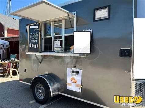 Compact 2022 7 X 12 Concession Trailer Mobile Food Vending Unit