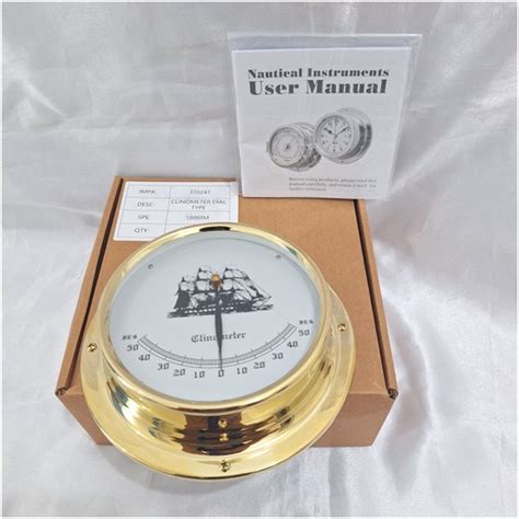 Jual Brass Base Clinometer Marine Impa 370241 Nautical Instrument