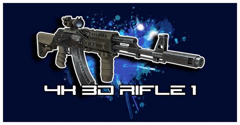 Fps Gun 4k Assault Rifle 1 3d Guns Unity Asset Store