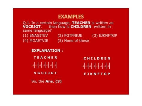 Coding And Decoding Topic For Aptitude Pdf