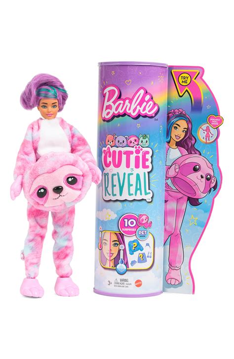 Mattel Barbie Cutie Reveal Doll Nordstromrack Mattel Barbie Barbie Sloths Costume