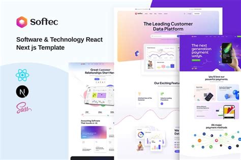 Softec Software And Technology React Next Js Site Templates Landing