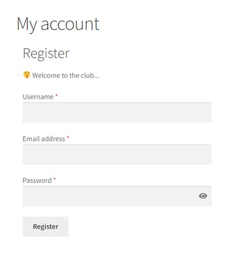 Woocommerce Custom Text Before Register Form Fields Ecommerce Hints