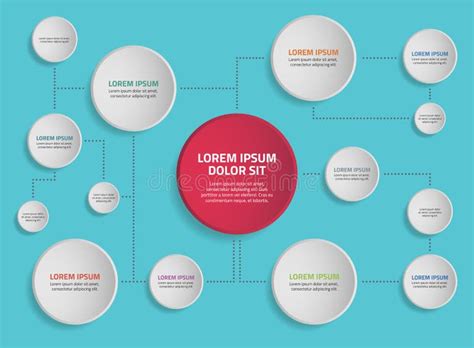 Circles Connecting Infographic Stock Illustrations 40 Circles Connecting Infographic Stock