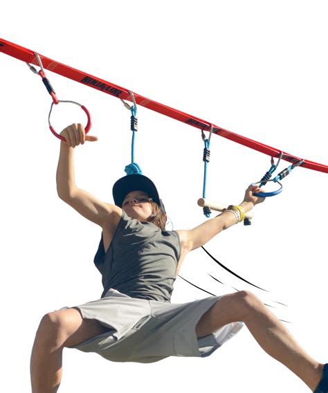 Slackers Ninjaline 36 Intro Kit Nylon Climbing Rope Redblue Mo