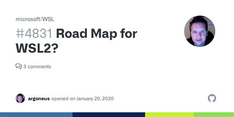 Road Map For Wsl2 · Issue 4831 · Microsoft Wsl · Github