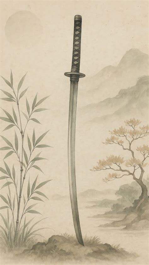 Serene Samurai Sword Art Free Photo Illustration Rawpixel