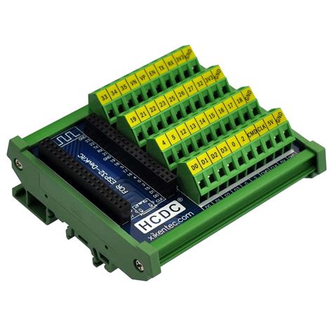 Snapklik DIN Rail Mount Screw Terminal Block Breakout Module