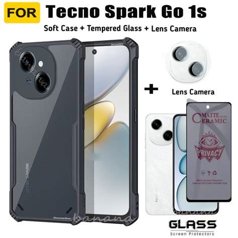 สําหรับ Tecno Spark Go 1s เคสโทรศัพท์ Tecno Spark Go 1 Go 2025 Pop 9 4g Anti Peeping กระจกนิรภัย