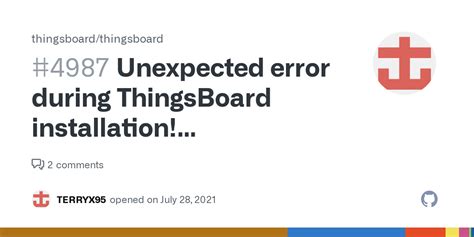 unexpected error during thingsboard installation org postgresql util psqlexception error