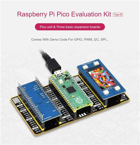 IBest For Raspberry Pi Pico Evaluation Kit B Include Raspberry Pi Pico With Pre Soldered Header