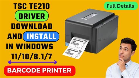 How To Install Tsc Te210 Barcode Printer Windows 10 In Hindi