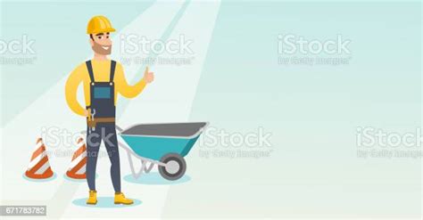 벡터 일러스트 레이 션을 엄지손가락을 제공 하는 작성기 건설 산업에 대한 스톡 벡터 아트 및 기타 이미지 건설 산업 건설 장비 건설 현장 Istock