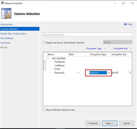 Encrypt Or Decrypt A Column With Ssms Nshield Docs