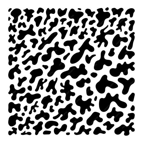 Blob 모양 벡터 세트 유기 추상 Splodge Elemets 흑백 컬렉션 Inkblot 간단한 실루엣 흰색 배경에 격리된 흑백 최소 형태 프리미엄 벡터