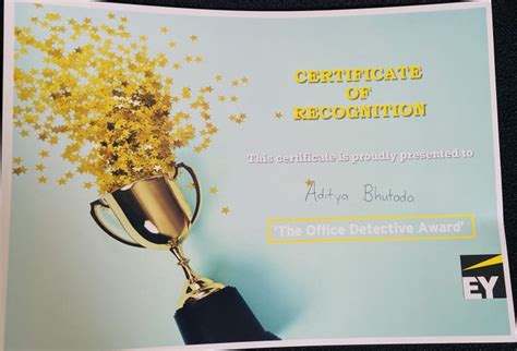 Aditya Bhutada On Linkedin Awards Eygds Achievement