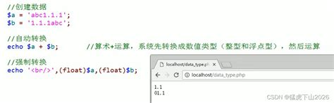 【php】php数据类型、 类型转换、类型判断php只判断数据名不判断类型 Csdn博客