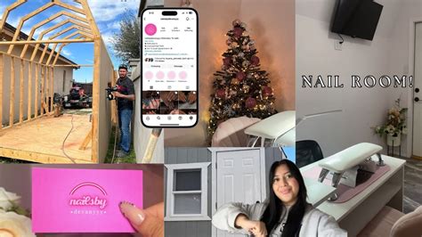 Building My Dream Nail Shed L Nail Room Process And Tour Youtube