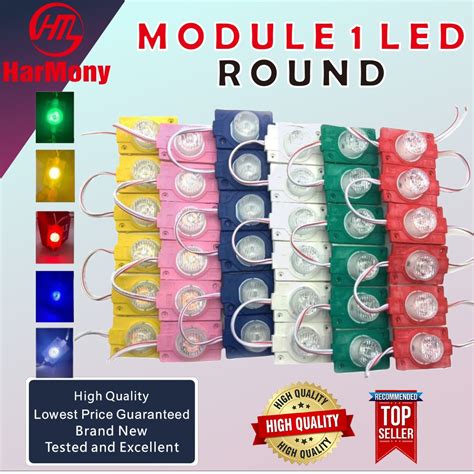 1 LED MODULE CIRCLE Car Motorcycle 1 LED Round Light Module 12VDC Waterproof No Controller