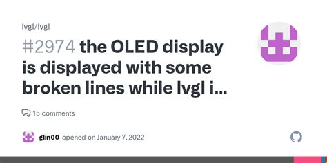 The OLED Display Is Displayed With Some Broken Lines While Lvgl Is Displaying Dynamically