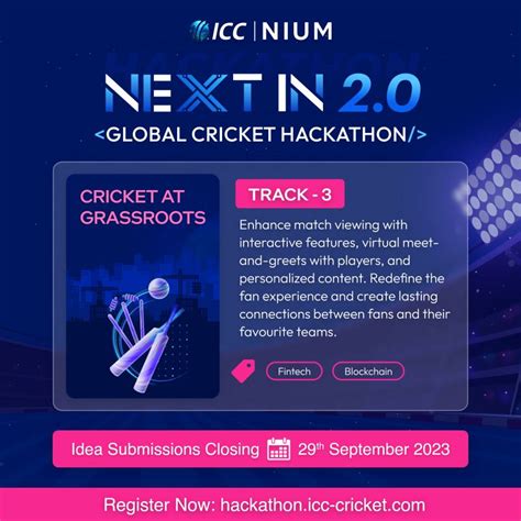 Hack2skill On Linkedin Nextin2 Hackathon Crickethackathon Icc Cricket Worldcup…