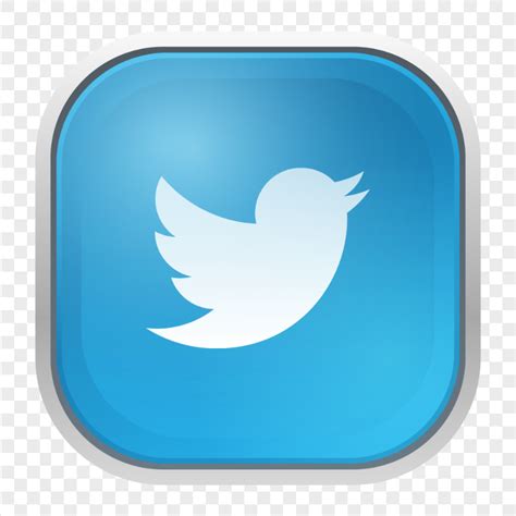 Hd Square Twitter App Icon With Gray Frame Png Citypng