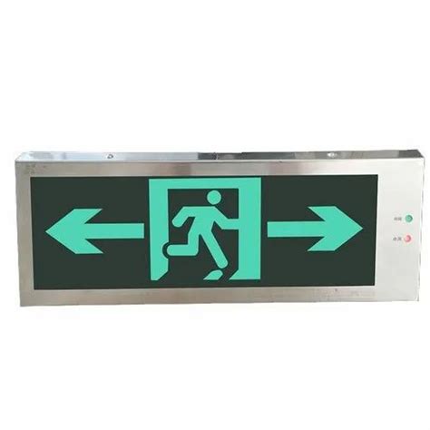 Rectangle Acrylic LED Exit Signage Board At 110 Inch In Mumbai ID 20902189588