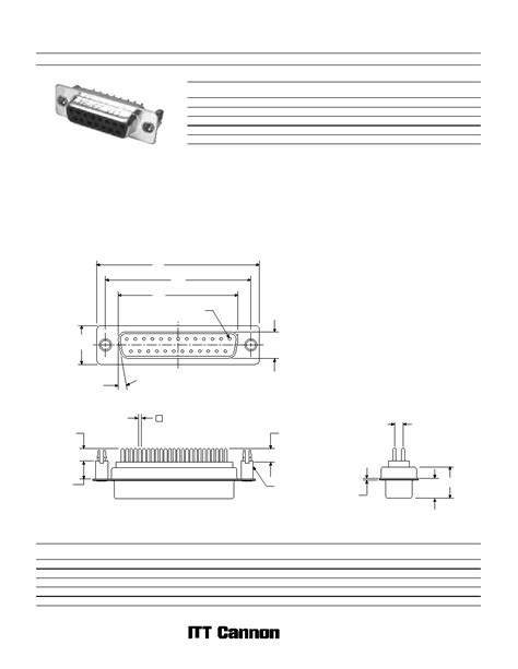 M24308SLASH26-2 datasheet(10/301 Pages) ITT | D Subminiature Connectors