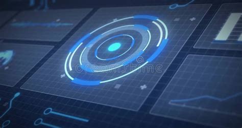 Animation Of Scope And Data Processing With Circuit Board Stock Footage Video Of Information