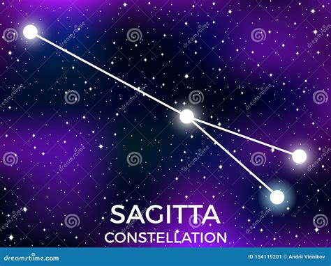 The Constellation Sagitta Cartoon Vector 120767279