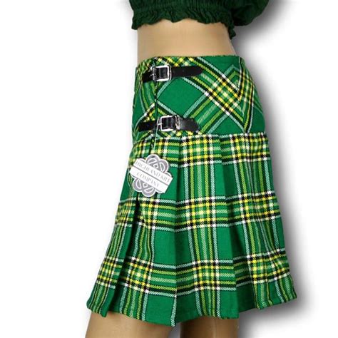 Womens Billie Kilt Mini Skirt Irish Tartan Highland Kilt Company