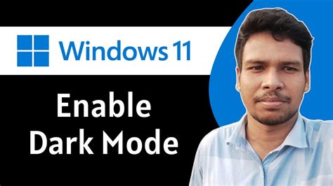 How To Enable Dark Mode In Windows 11 Youtube