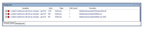 windbg breakpoints menu windows drivers microsoft learn