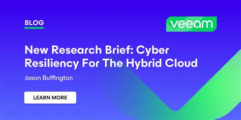 New Research Brief Cyber Resiliency For The Hybrid Cloud