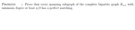 solved problem prove that every spanning subgraph of the