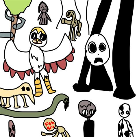 My Drawing Of Every Trevor Henderson Monster Part 2 Fandom