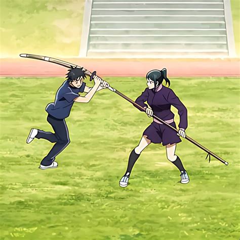 Yuta Okkotsu Maki Zenin In Cartoon Games Jujutsu Cartoon