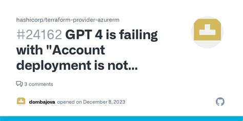 Gpt 4 Is Failing With Account Deployment Is Not Supported · Issue