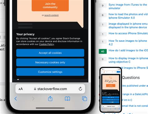 Ios Getting Images From Iphone Simulator Stack Overflow