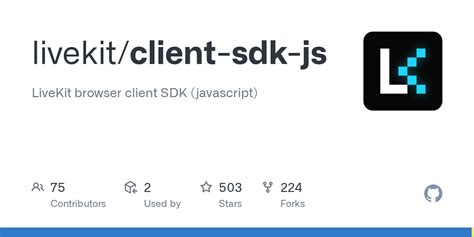 Github Livekitclient Sdk Js Livekit Browser Client Sdk Javascript