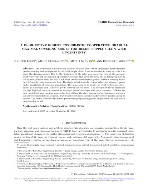 pdf a bi objective robust possibilistic cooperative gradual maximal