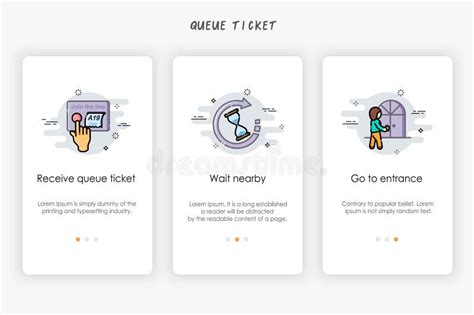 Onboarding Screens Design In Receive Queue Ticket Concept How To